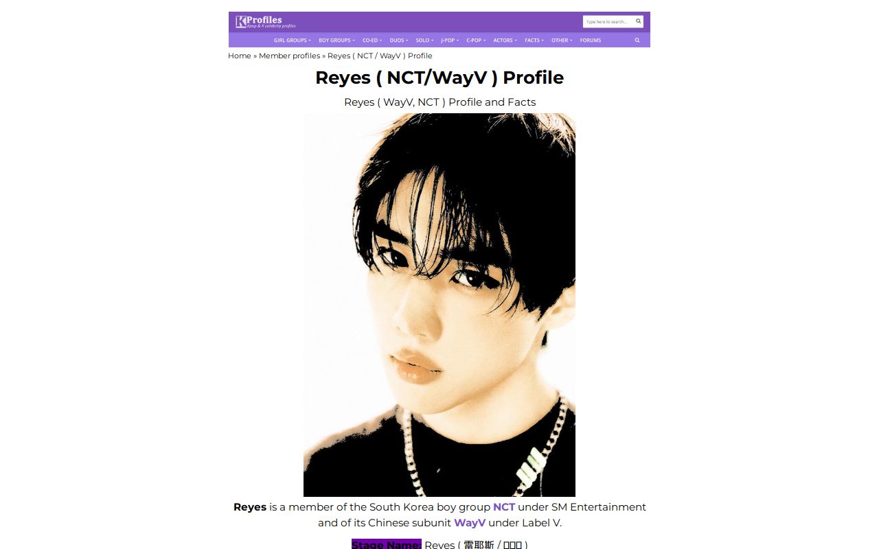 K-PROFILES: REYES!